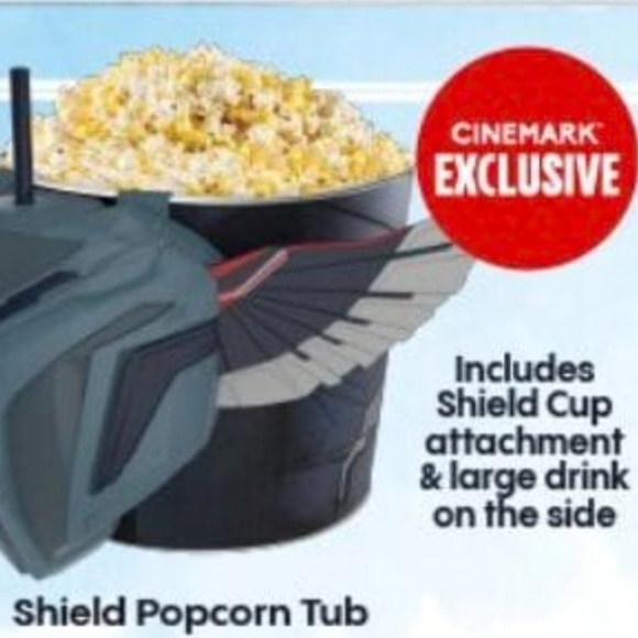 Cinemark | Kitchen | Captain America Shield Popcorn | Poshmark